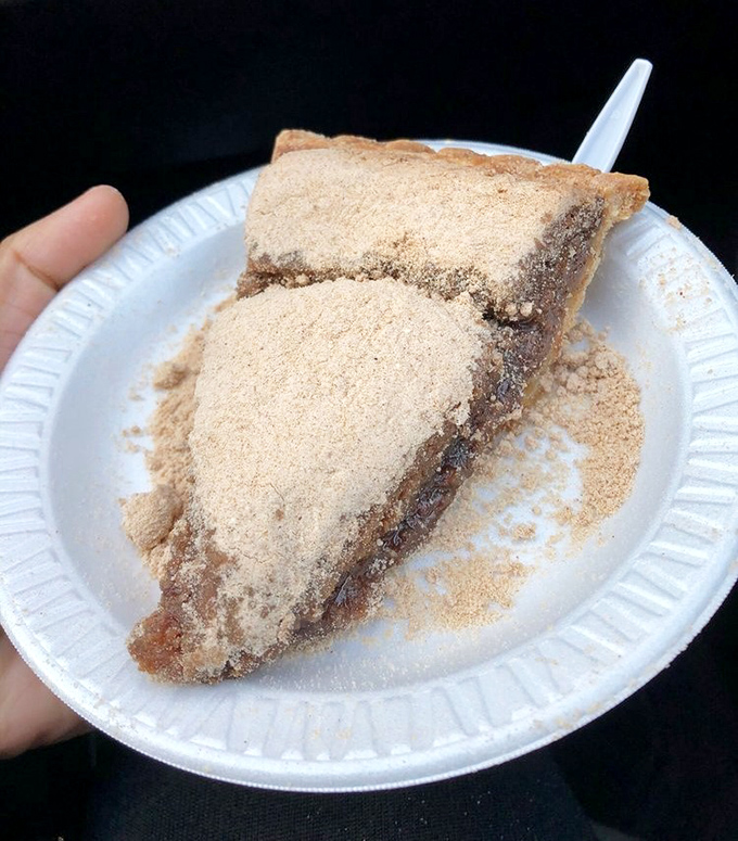 One slice of authentic Shoo-Fly Pie reveals the molasses magic that made Pennsylvania Dutch baking legendary.
