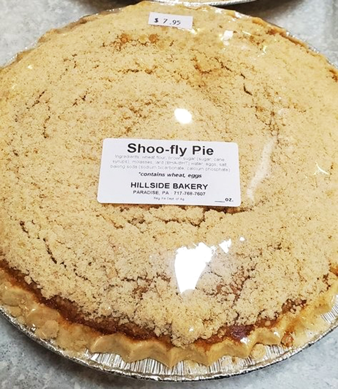 Shoo-fly pie, the Pennsylvania Dutch dessert that doesn't actually contain flies but will definitely attract a swarm of admirers to your picnic table.