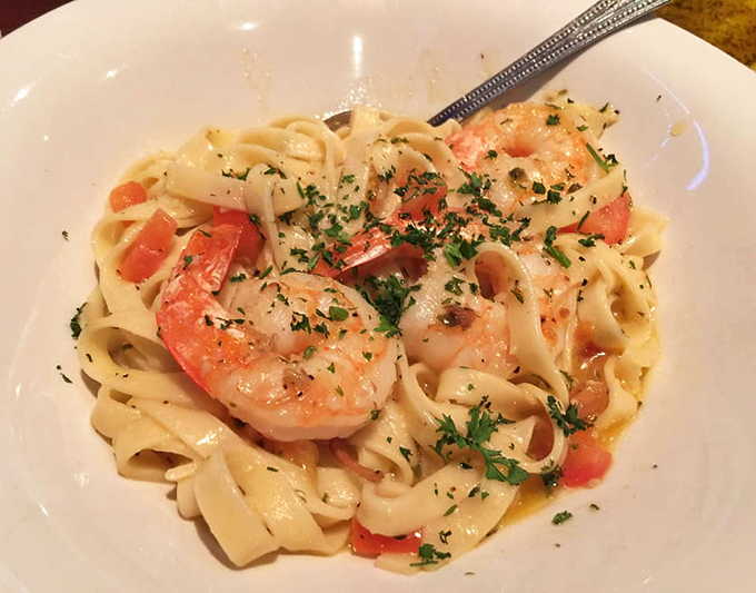 Plump, perfectly saut&eacute;ed shrimp nestled atop al dente pasta&mdash;this Shrimp Scampi isn't just dinner, it's a Mediterranean vacation on a plate.