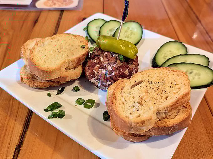 This smoked trout dip with toasted bread and fresh cucumber is mountain stream meets culinary dream. A perfect starter for the BBQ feast ahead.
