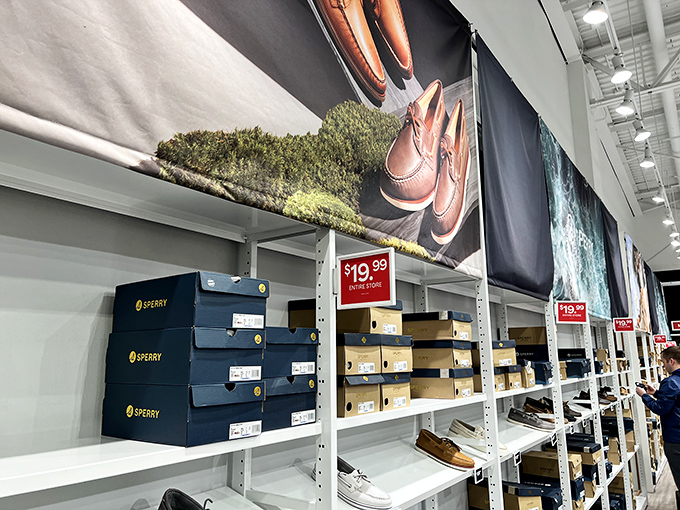 Sperry's nautical-inspired footwear display proves you don't need a yacht to dress like you own one.