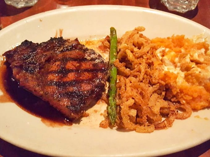 This isn't just a steak&mdash;it's a masterclass in fire and smoke, with those perfect grill marks telling a story of patience and precision.