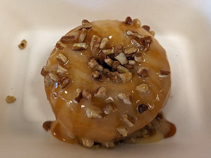 This caramel-glazed masterpiece with pecans isn't just a donut&mdash;it's what breakfast dreams about when it goes to sleep.