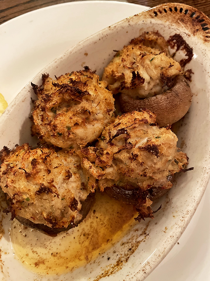 These stuffed mushrooms aren't just appetizers&mdash;they're little flavor bombs packed with crab imperial that might make you forget your table manners.