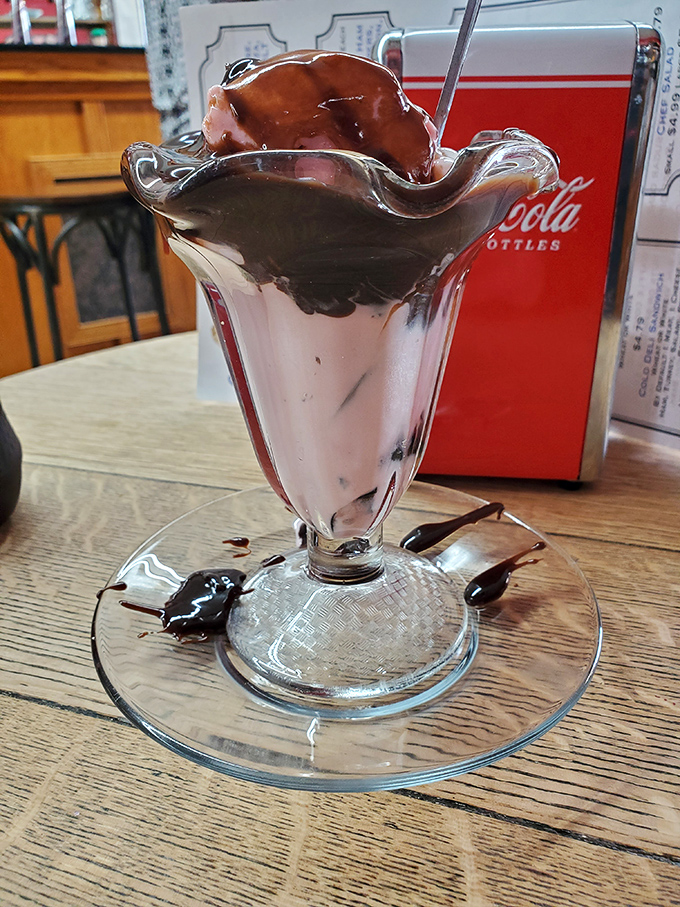 Not all sundaes are created equal. This glass chalice of chocolate-drizzled perfection makes ordinary desserts look like they're not even trying.