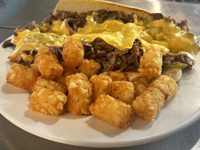 Golden tater tots that crunch like they mean business, topped with melty cheese and savory meat. Diet plans come here to die glorious, delicious deaths.