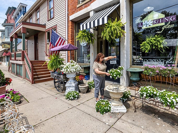 The town clock and gazebo serve as Waynesville's unofficial meeting spot, where "I'll see you at 2" actually means something specific.