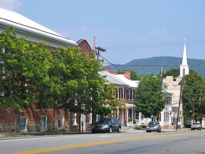 Church steeples and tree-lined streets create Bedford's postcard-perfect scene. Norman Rockwell would've set up his easel right here.