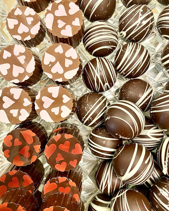 Chocolate truffles adorned with hearts aren't just for Valentine's Day&mdash;they're for "I survived Monday" day and "It's 3pm and I deserve this" o'clock.