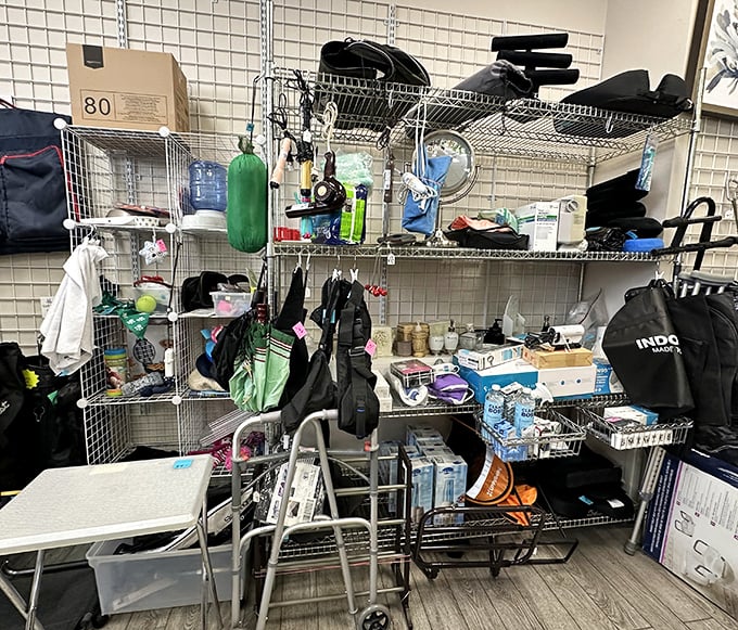 The organized chaos of miscellaneous treasures&mdash;where your next camping trip, home gym, and kitchen upgrade are all waiting to be discovered.