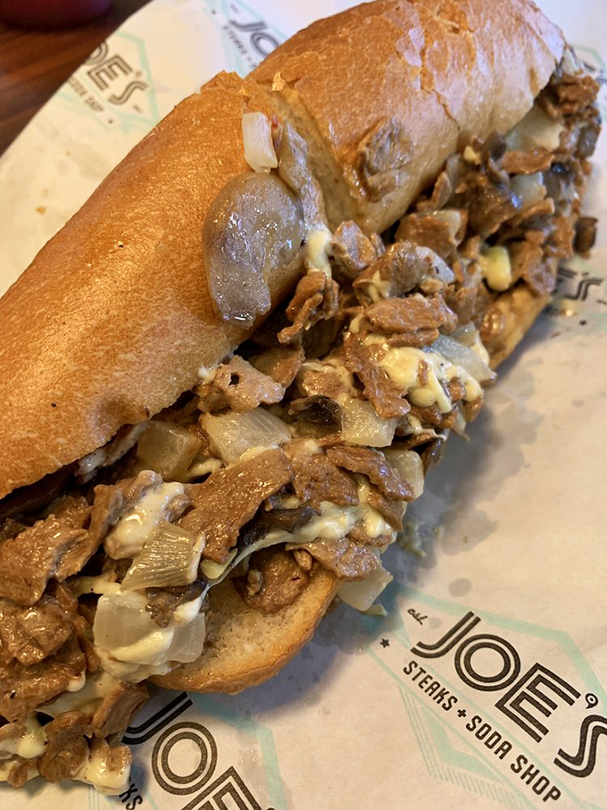 This vegan cheesesteak performs culinary magic &ndash; transforming plants into a sandwich so satisfying even die-hard meat lovers find themselves nodding in surprised approval.