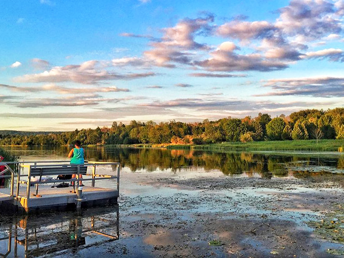 Sunset transforms South Bar Lake into nature's IMAX theater. That moment when you realize your phone camera will never do justice to what your eyes are witnessing.