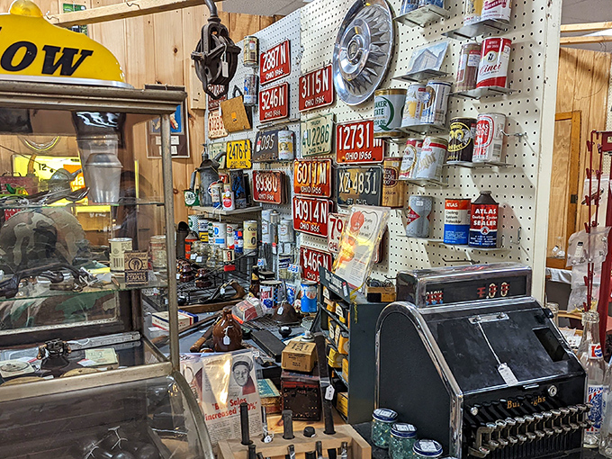 License plates that outlived the cars they adorned&mdash;a metallic tapestry of American road trips and family vacations spanning decades.