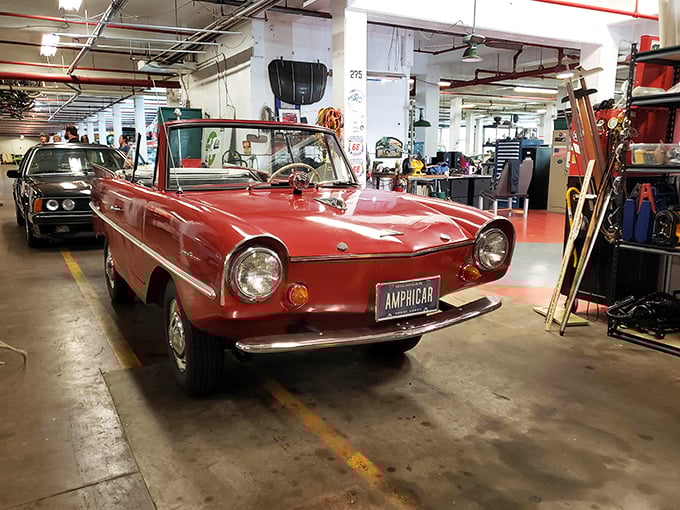 This streamlined beauty proves that 1950s designers believed cars should look like rockets.