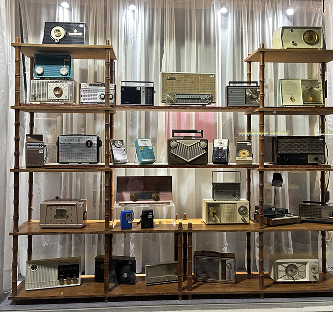 Time travel through the airwaves! These vintage radios once delivered war news, soap operas, and the Beatles to American living rooms.