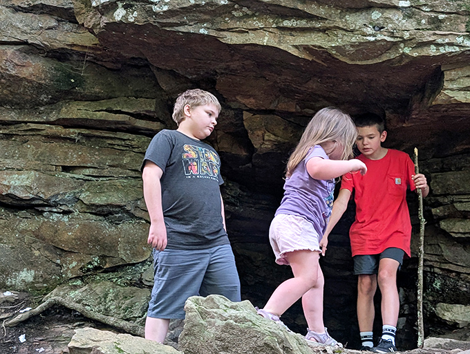 Childhood wonder in its natural habitat. These young explorers discover that caves make for much better adventures than any video game ever could.