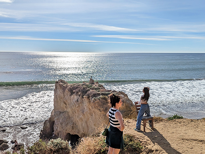 Perspective hunters find their perfect frame. Visitors discover that El Matador's massive rock formations make even the grandest human achievements seem delightfully insignificant.
