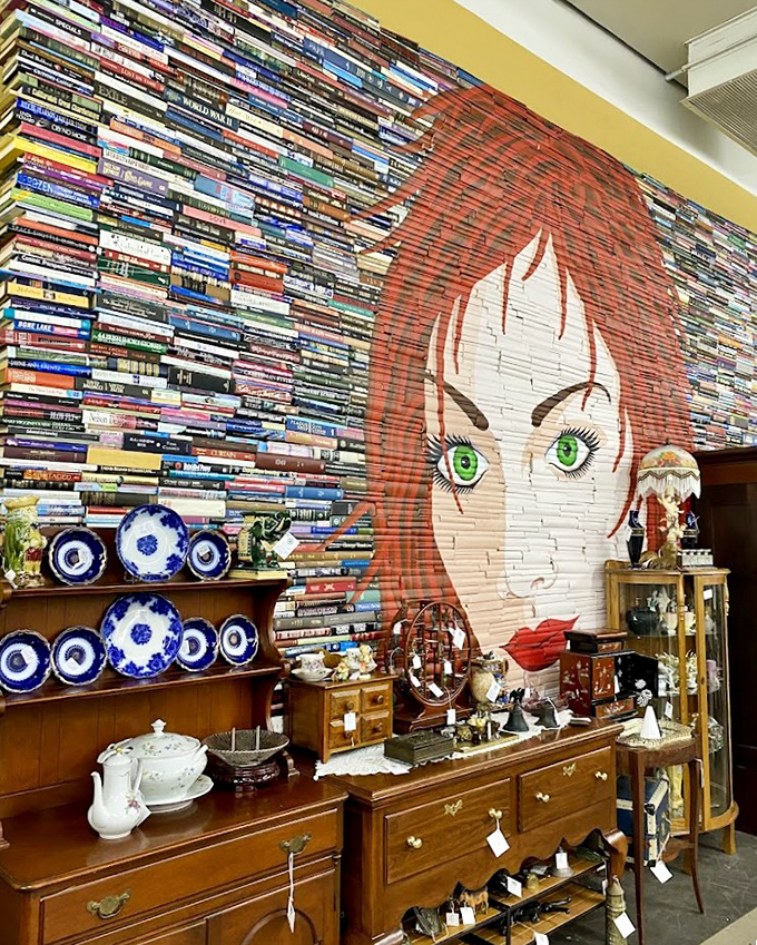 This spectacular book wall with anime-inspired art proves one thing: bibliophiles and collectors are kindred spirits. A literal wall of stories waiting to be rediscovered.