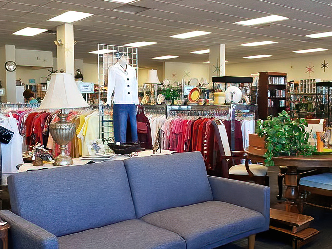 The living room section feels like visiting your stylish aunt's house, if your aunt had impeccable taste and unbeatable prices.