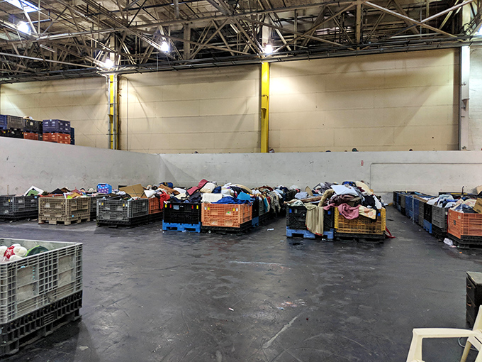 Organized chaos at its finest. These bins aren't just containers&mdash;they're time capsules filled with yesterday's treasures waiting for tomorrow's homes.