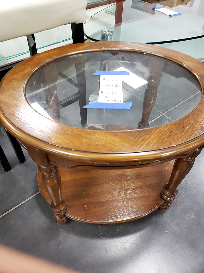 Even elegant furniture finds its way here, offering home makeovers at thrift store prices.