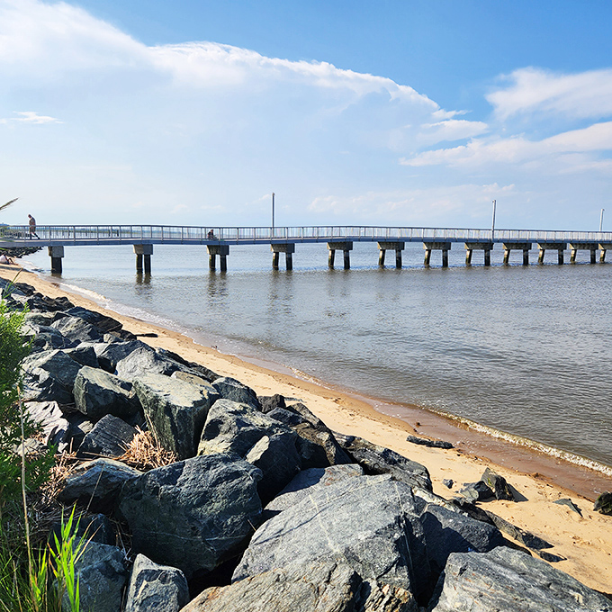 Woodland Beach delivers bay views that rival the Hamptons, minus the attitude and the second mortgage requirement.