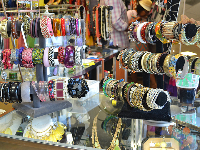 Bangles and baubles and bracelets, oh my! This jewelry collection would make Elizabeth Taylor say, "Maybe I should have shopped here instead."