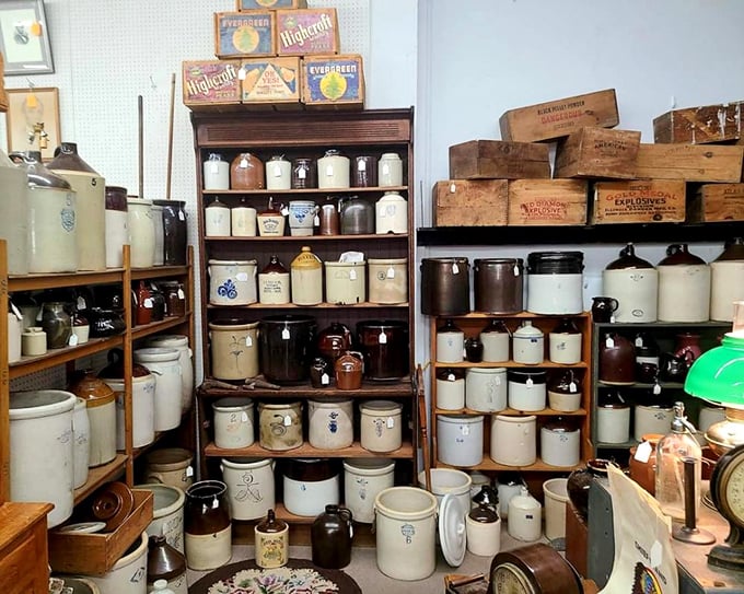 Stoneware crocks and wooden crates stand as sturdy sentinels of a bygone era when preservation didn't involve plastic wrap or freezer bags.