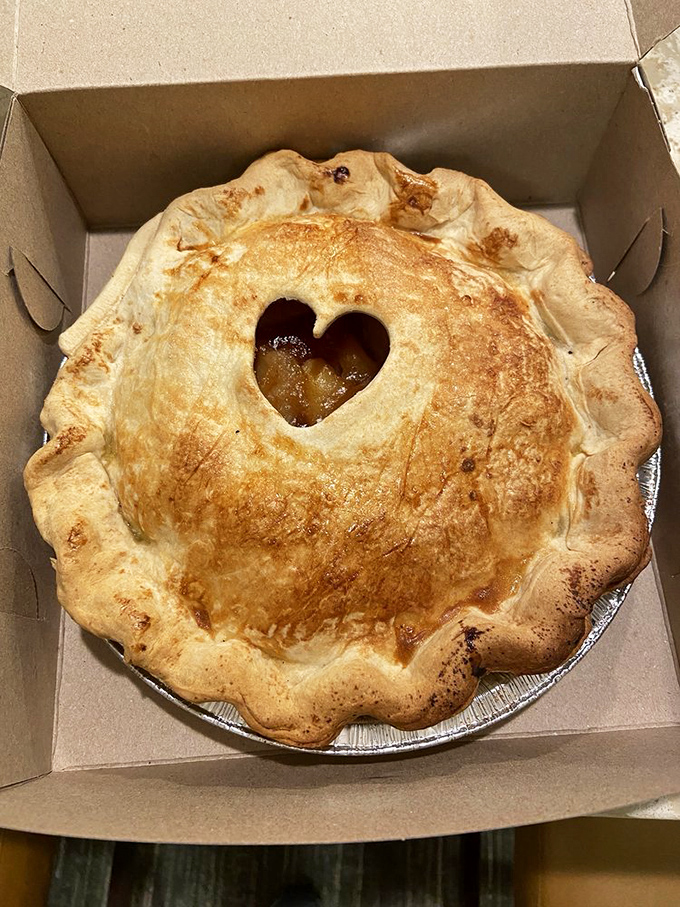 This isn't just pie&mdash;it's edible art with a heart-shaped window to the soul of Julian's apple country heritage.