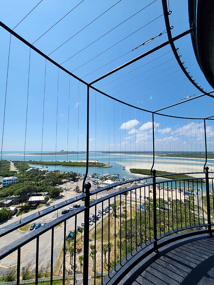 From this lofty perch, even the most dedicated beach-goers look like tiny dots on nature's screensaver&mdash;Florida's coastline in panoramic glory.