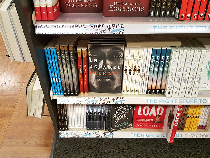 Literary treasures stacked with care&mdash;from Joyce Meyer to mystery thrillers&mdash;waiting to transport readers without emptying wallets.