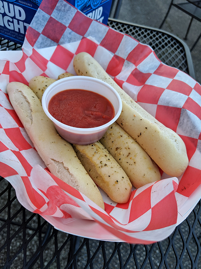 These aren't just breadsticks; they're the opening act that somehow manages to upstage even the headliner. Dip and repeat.
