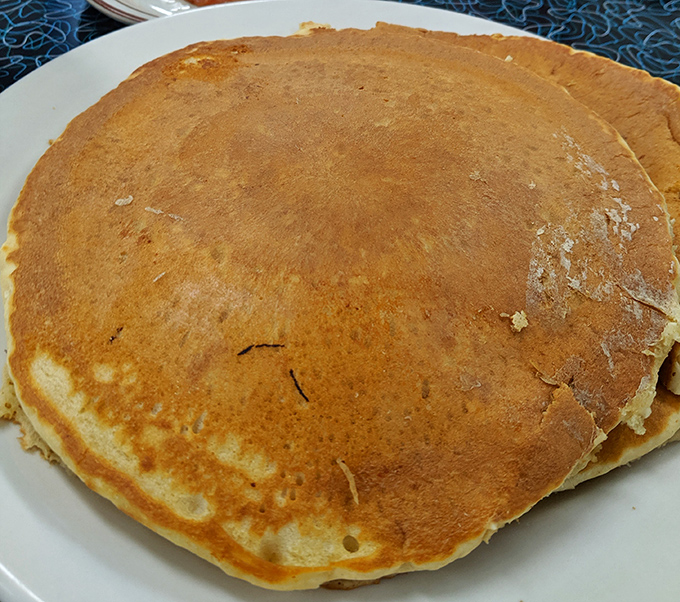 This pancake isn't just breakfast&mdash;it's edible therapy. Golden-brown, slightly crisp at the edges, and impossibly fluffy in the center. Breakfast nirvana achieved.