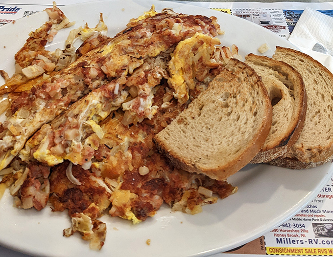 Breakfast perfection doesn't need to be complicated &ndash; just eggs scrambled to fluffy glory, paired with perfectly browned toast and waiting to change your morning.