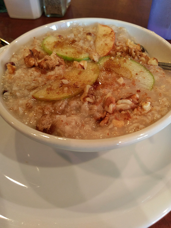 Cinnamon Apple Walnut Oatmeal that makes getting your fiber downright decadent. Those apple slices and walnuts aren't just toppings&mdash;they're game changers.