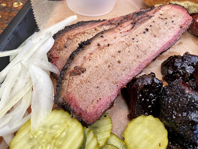 Brisket perfection doesn't happen by accident. That pink smoke ring is the BBQ equivalent of a Rolex &ndash; a sign of craftsmanship that time-starved shortcuts simply cannot replicate. 