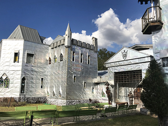 From this angle, you can almost imagine you're in Europe&mdash;if Europe's castles were made of recycled printing plates and bathed in that unmistakable Florida sunshine.