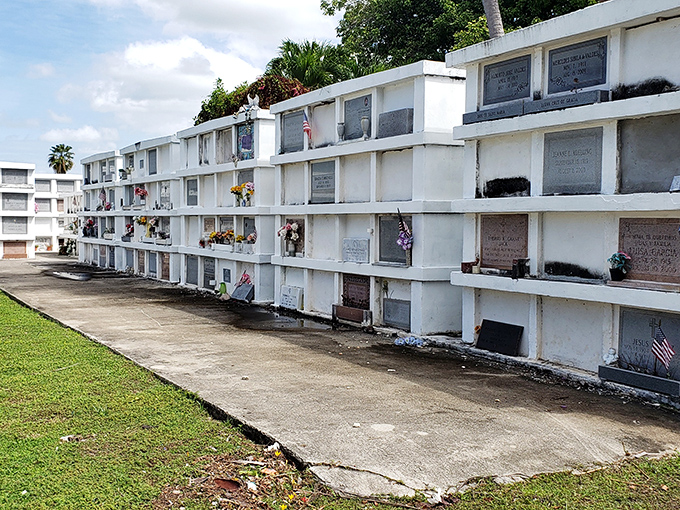 The cemetery's stark white mausoleums resemble a miniature cityscape&mdash;downtown Key West's quietest real estate development with 100% occupancy.