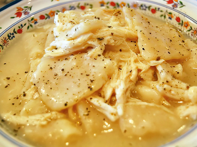 Behold the legendary chicken and dumplings&mdash;tender meat swimming alongside pillowy dough islands in a sea of savory broth that grandmothers everywhere would approve of.