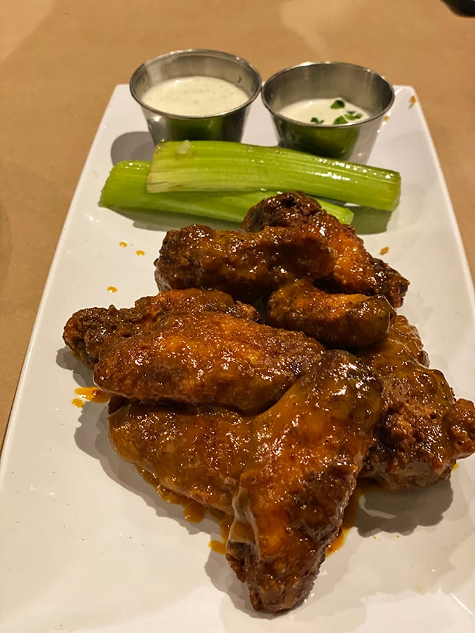 These wings aren't just wings&mdash;they're flavor vehicles with a mission to make celery relevant again. Mission accomplished.