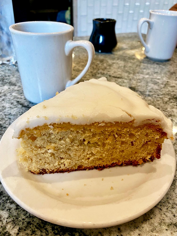 Behold the legendary coffee cake that has locals crossing town just for one heavenly slice.