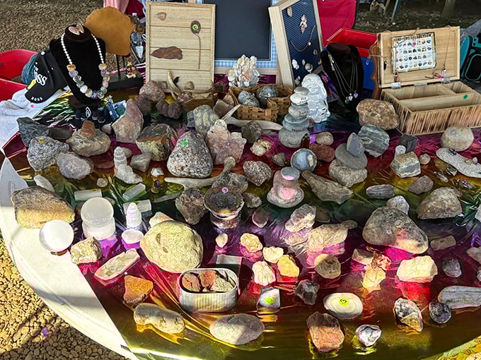 Mother Nature's jewelry box &ndash; crystals and stones that might heal your soul or just look pretty.