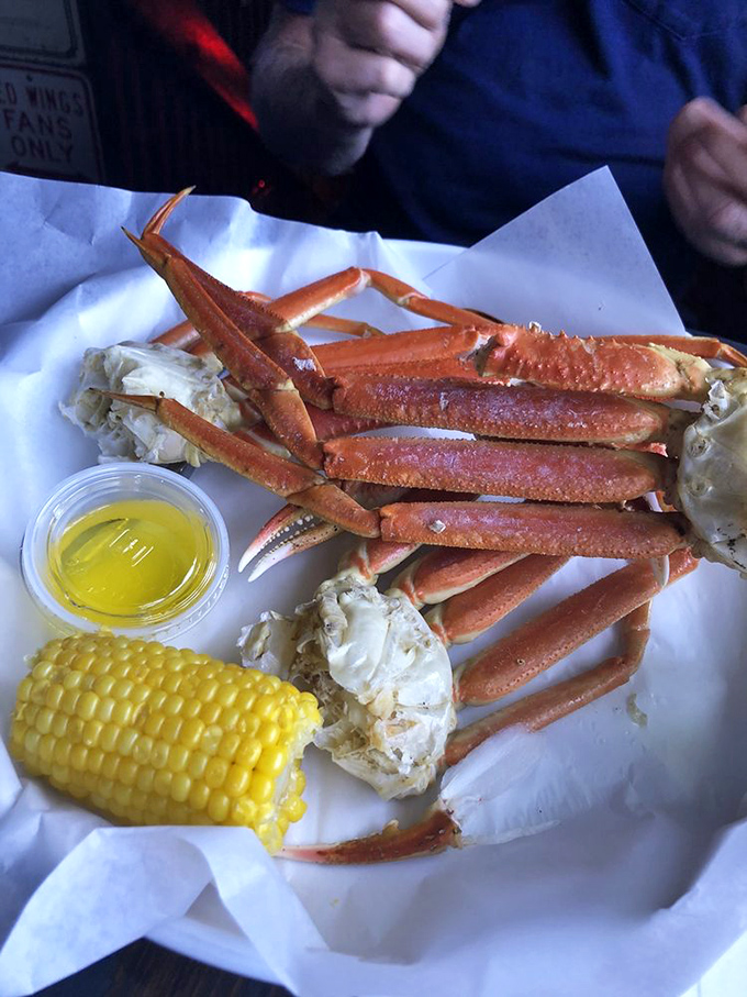 Snow crab legs that make you question why you ever bothered with those fancy seafood restaurants. Ocean-to-table simplicity at its finest.