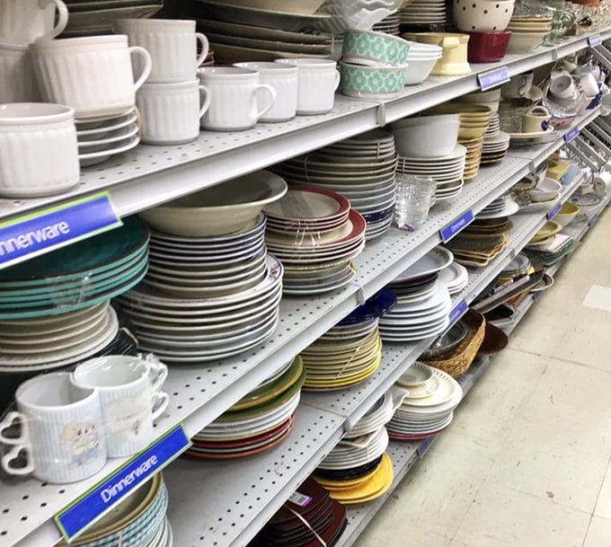 Dinnerware democracy at its finest, where Corelle mingles with fine china like old friends at a reunion.