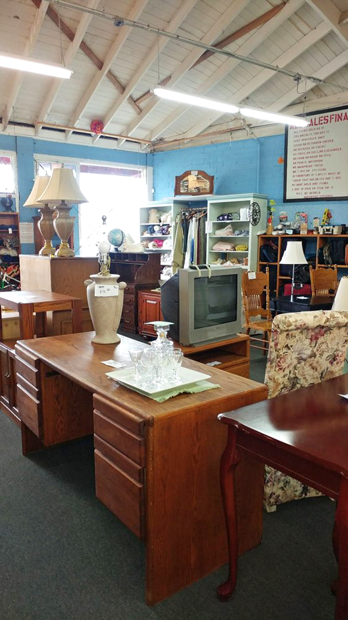 Office furniture with character and stories to tell&mdash;that wooden desk has probably seen more first drafts than most English professors.
