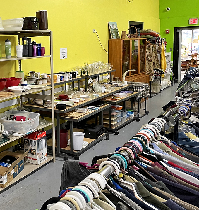 This wonderland of housewares proves that one person's "I'm done with this" is another's "I've been searching everywhere!"