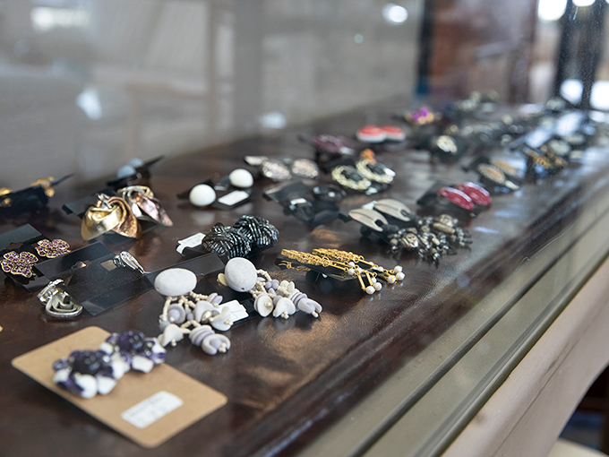 Tiny treasures with stories to tell. Each earring pair could have graced a Naples gala or a beachside wedding before landing here.