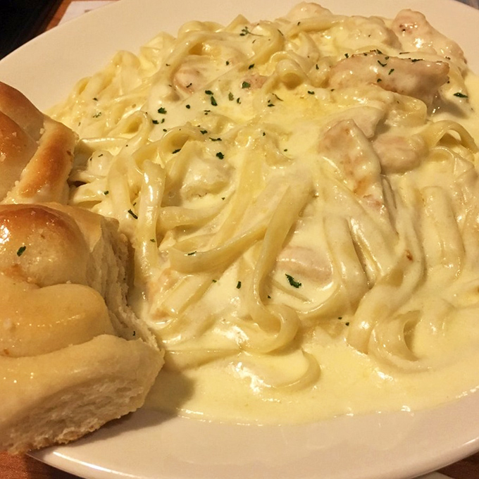 That fettuccine alfredo glistens like edible silk &ndash; resistance is futile, and why would you even try?