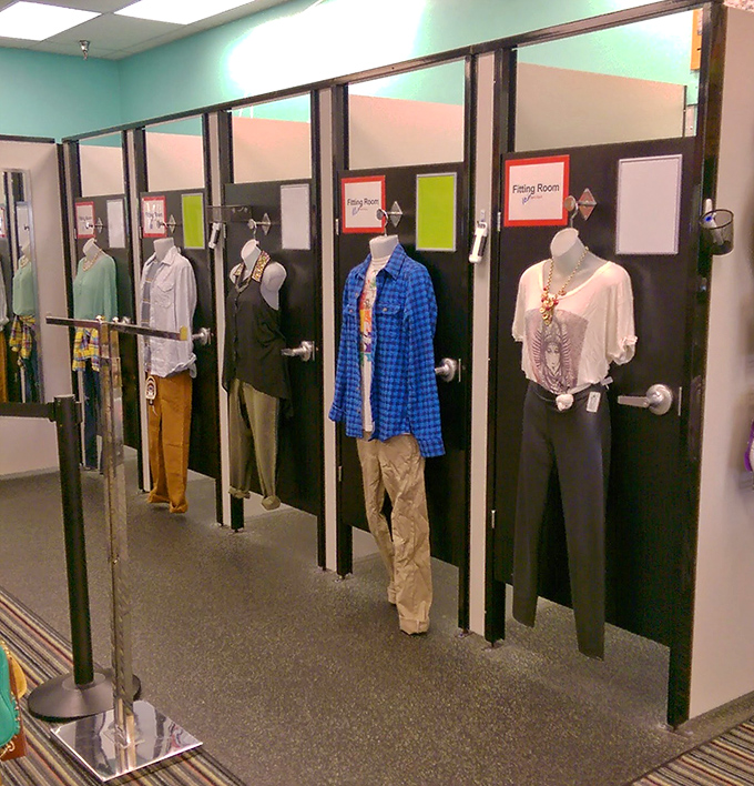 Fitting rooms that tell the truth without being cruel about it&mdash;the ultimate fashion confessionals where decisions are made and budgets saved.