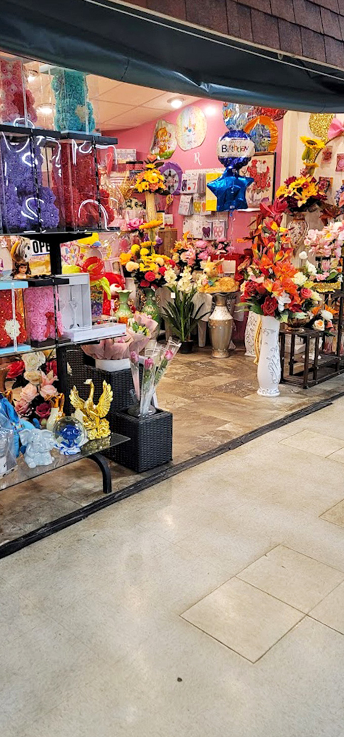 Blooms of every hue transform this corner into a botanical wonderland. Who needs therapy when flowers exist?